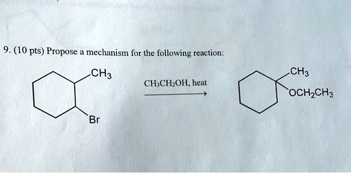 SOLVED: Propose a mechanism for the following reaction: CH3 CH2CH2OH, heat CH3OCH2CH2Br