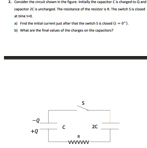 SOLVED: Consider the circuit shown in the figure: Initially, the capacitor C is charged to Q and ...