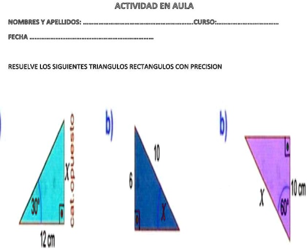Solved Ayuda Resolver Triángulos Y Hallar Todos Actividad En Aula