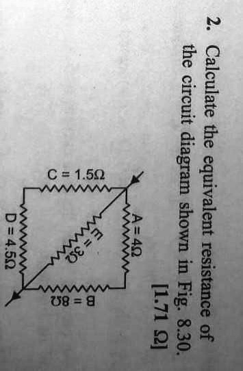SOLVED: 'Calculate the equivalent resistance of the circuit diagram'