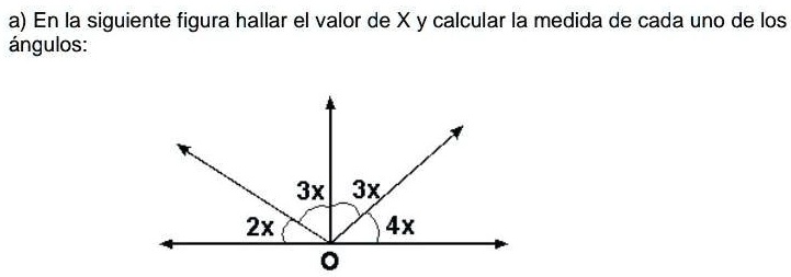 SOLVED: a) En la siguiente figura hallar el valor de X y calcular la ...