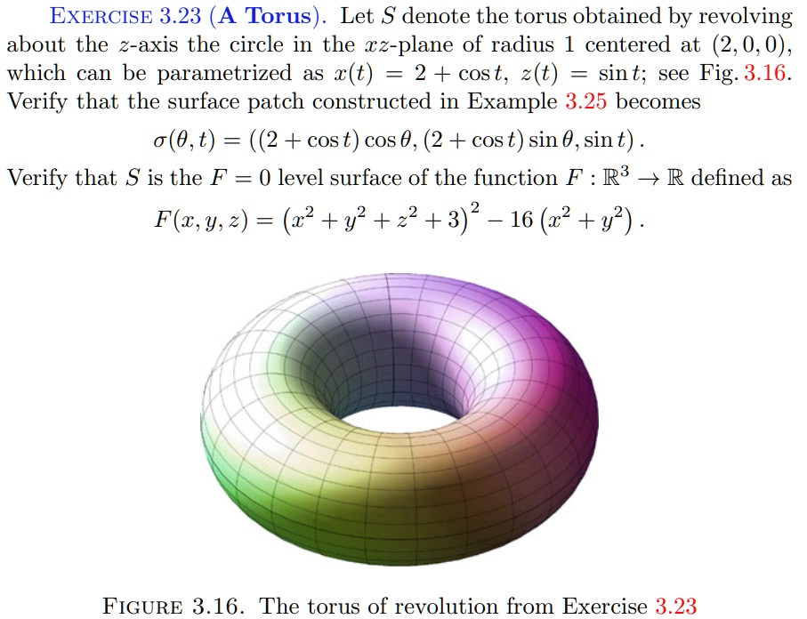 SOLVED: Exercise 3.23 (A Torus). Let S denote the torus obtained by ...