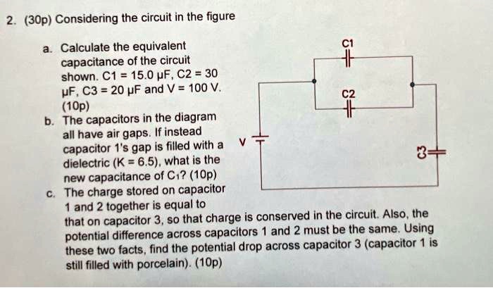 SOLVED: Considering the circuit in the figure, calculate the equivalent capacitance of the ...