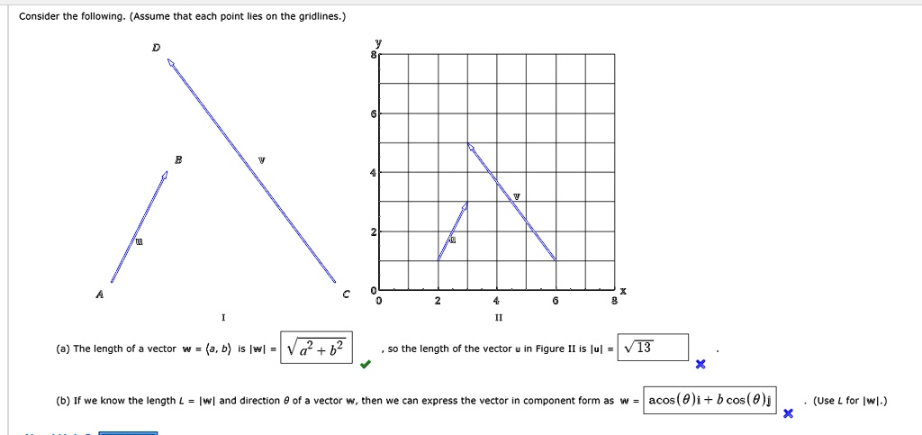SOLVED: Consider the following: (Assume that each point lies on the ...