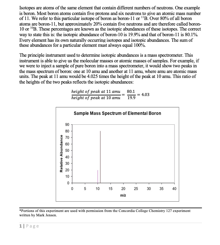 SOLVED: Isotopes are atoms of the same element that contain diflerent numbers of neutrons. One ...