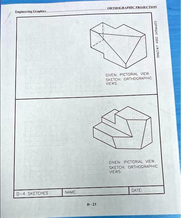 SOLVED: ORTHOGRAPHIC FROIECTON Engiucerlng Graphies 1 1 GIVEN ... SOLVED: ORTHOGRAPHIC FROIECTON Engiucerlng Graphies 1 1 GIVEN ...