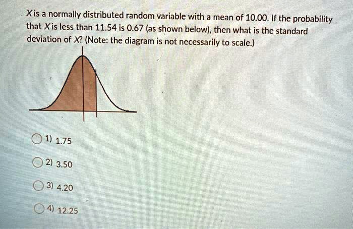SOLVED: Xis 3 normally distributed random variable with a mean of 10.00 ... SOLVED: Xis 3 normally distributed random variable with a mean of 10.00 ...