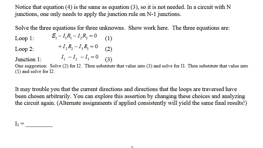 SOLVED: Notice that equation (4) is the same as equation (3), S0 it is ...