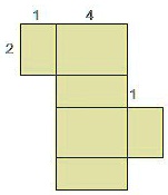 'The figure below is the two-dimensional net of a rectangular prism ...