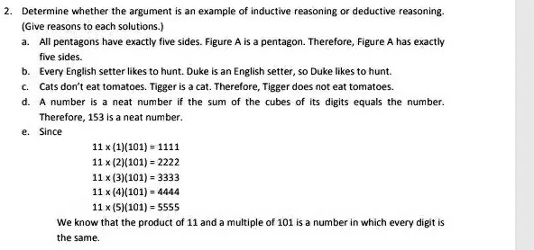 VIDEO solution: Determine whether the argument is an example of ...