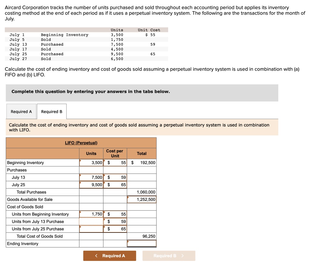 SOLVED: How to calculate the cost of ending inventory and cost of goods sold assuming a ...