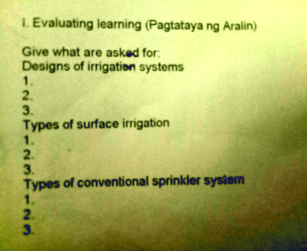 pasagot po lods ty po hehe evaluating learning pagtataya ng aralin give ...