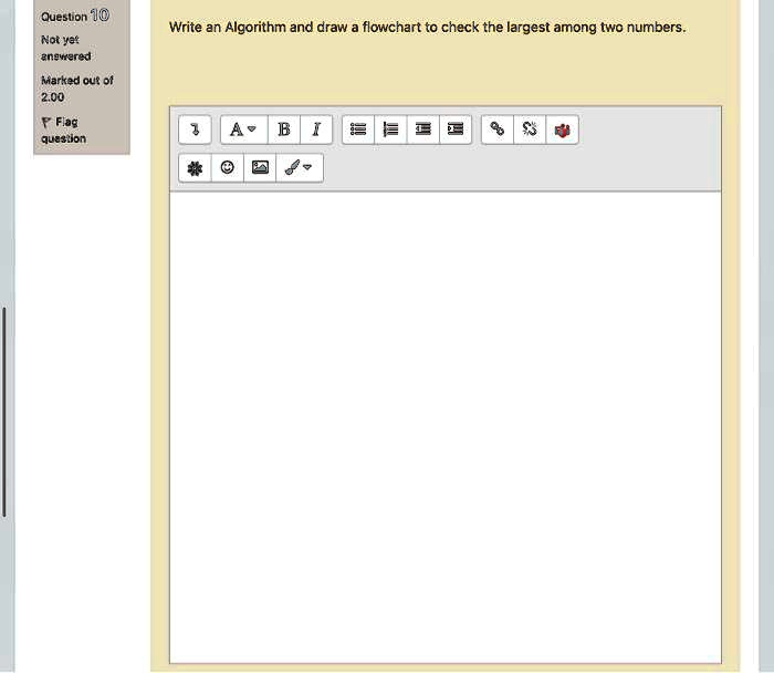 Solved Write An Algorithm And Draw A Flowchart To Check The Largest 2395