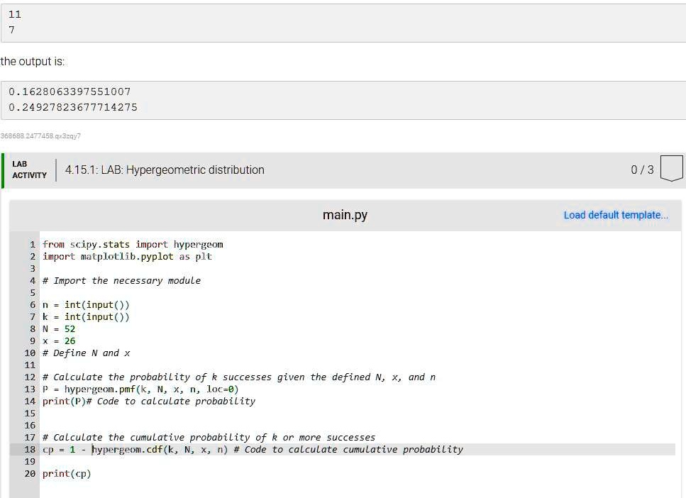 11 7 the output is: 0.1628063397551007 0.24927823677714275 368688. ...