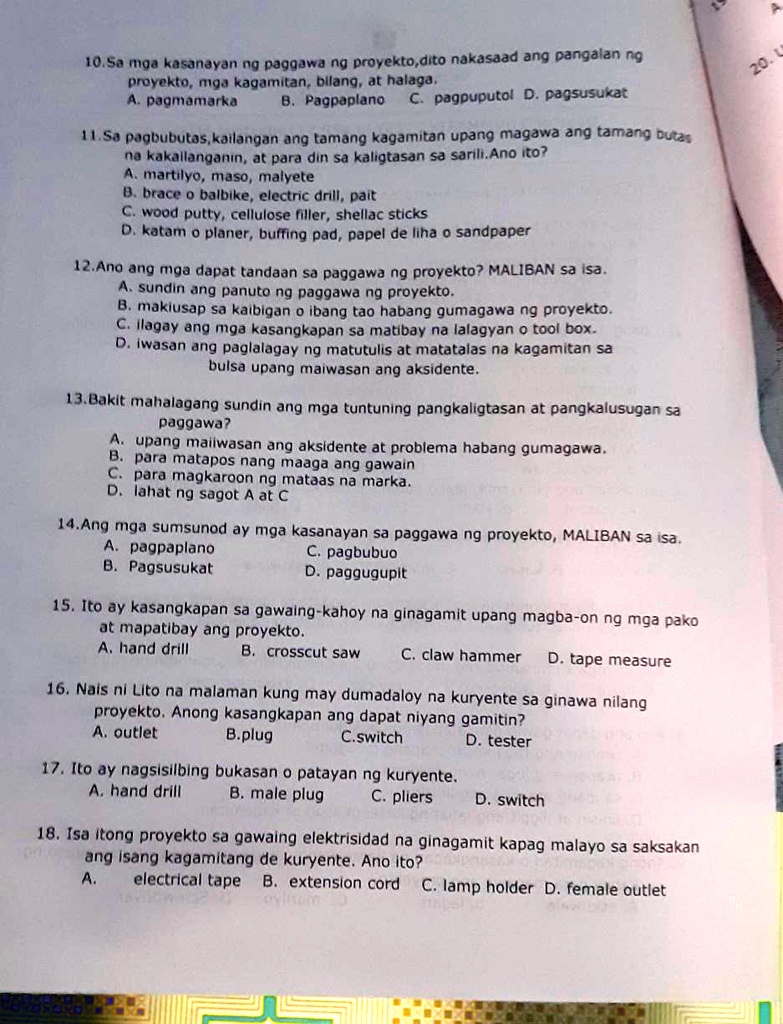 SOLVED: help plss hirap may 19-36 payan eh 10.5a mqa kasanayan ng ...