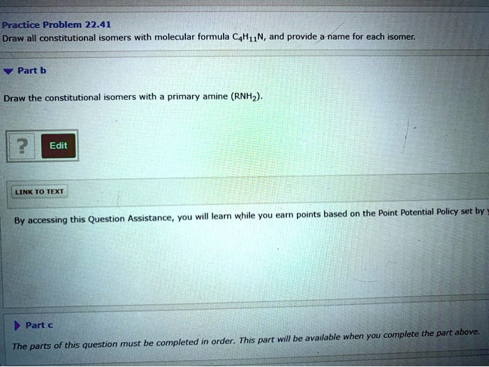 SOLVED: Practice Problem 22.41: Draw all constitutional isomers with ...