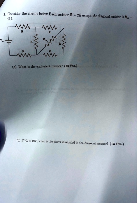 Consider the circuit below each resistor r 20 except the...