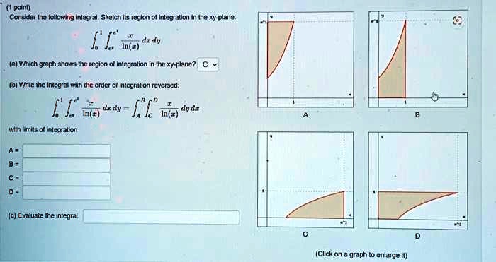 SOLVED: (1 point) Consider the following integral. Sketch the region of ...
