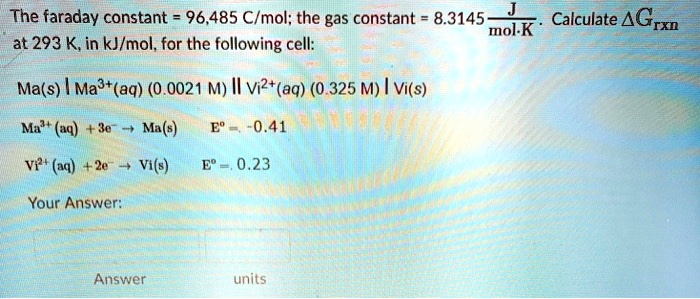 Gas Constant Kj