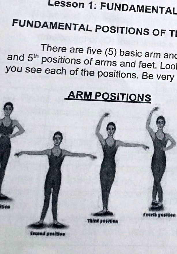 SOLVED: Lesson 1: FUNDAMENTAL POSITIONS AND BASIC DANCE STEPS ...