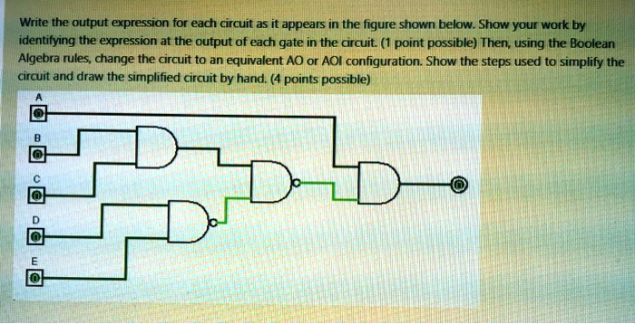 Write The Output Expression For Each Circuit As It Appears In The 6539