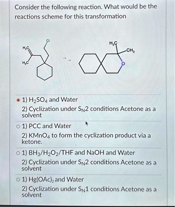 SOLVED: Consider the following reaction. What would be the reaction ...