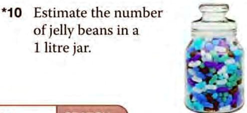 SOLVED: Estimate the number of jelly beans in a 1-liter jar...please ...
