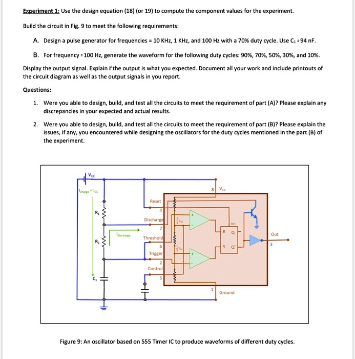 Experiment 1: Use the design equation (18) (or 19) to compute the ...