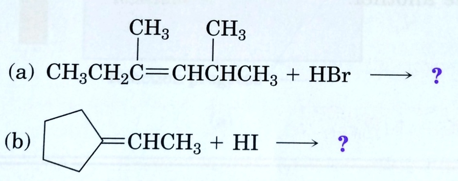SOLVED: Write the carbocation that forms as an intermediate in the following reactions. (a ...