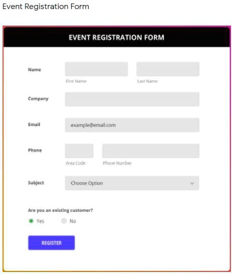 Solved Create The Event Registration Form User Interface Using Java Swing Api You Must Use Two
