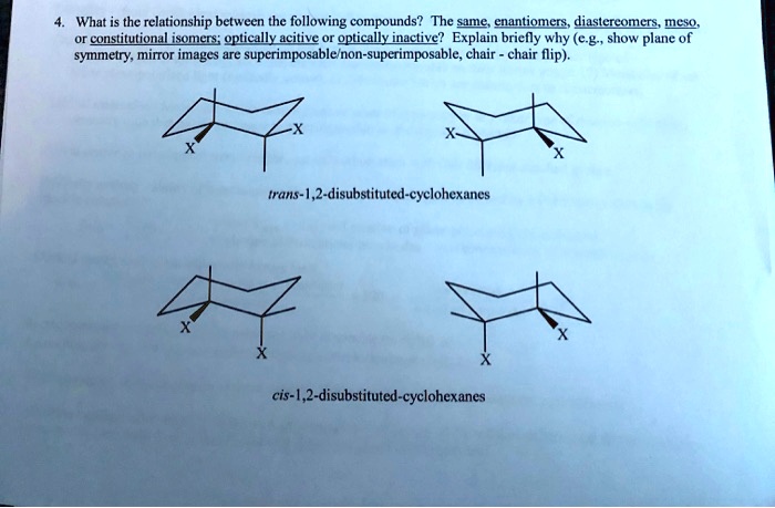 SOLVED: What is the relationship between the following compounds? The sum; enantiomers ...