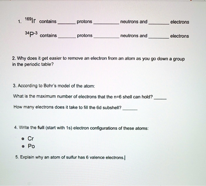 SOLVED:169r contains protons neulrons and electrons 34P-3 contains ...
