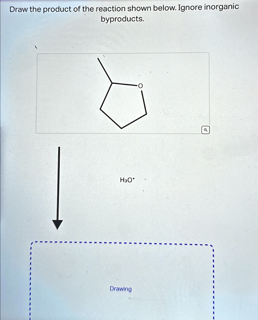 Draw the product of the reaction shown below. Ignore inorganic ...