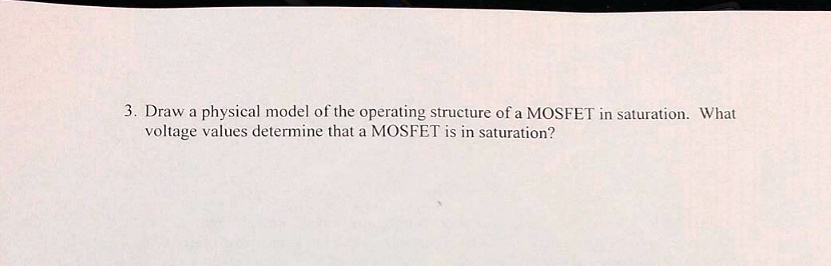 3. Draw a physical model of the operating structure of a...