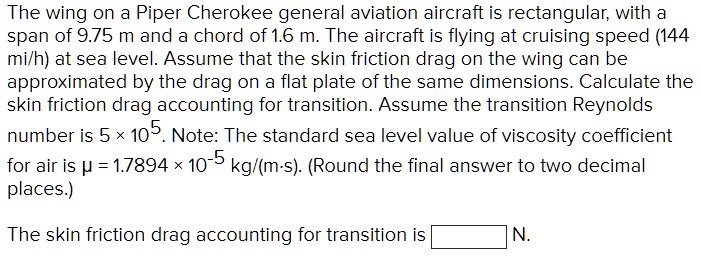 The wing on a Piper Cherokee general aviation aircraft is rectangular ...
