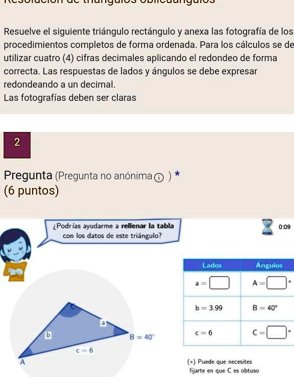 SOLVED: ley del seno AYUDEME.. 6, 6, Resuelve el siguiente triángulo ... SOLVED: ley del seno AYUDEME.. 6, 6, Resuelve el siguiente triángulo ...