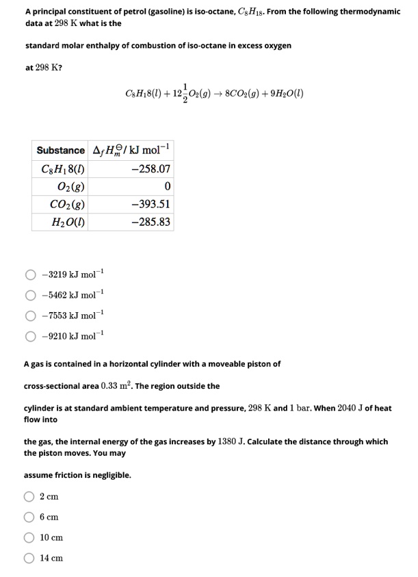 principal constituent of petrol gasoline iso octane cgh1g from the ...