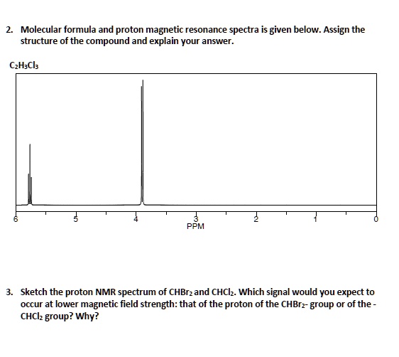 Solved Molecular Formula And Proton Magnetic Resonance Spectra Is Given Below Assign The