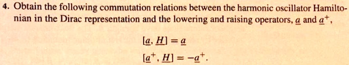 Solved 4 Obtain The Following Commutation Relations Between The