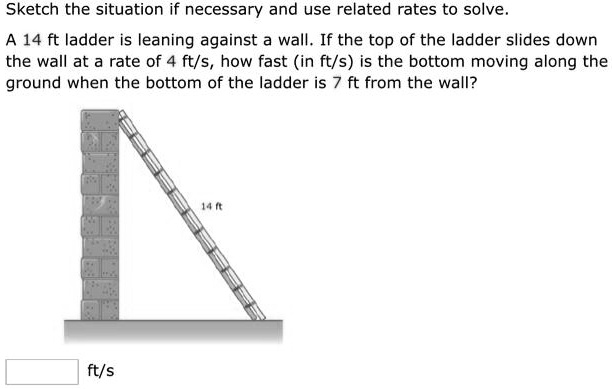 sketch the situation if necessary and use related rates to solve a 14 ...