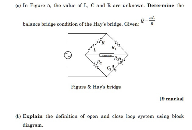 SOLVED: a In Figure 5,the value of L, C and R are unknown. Determine ...