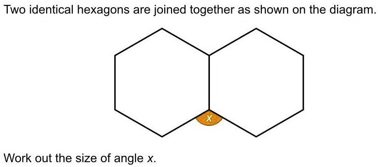 SOLVED: 'two identical hexagons are joined together as shown on the ...