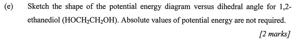 SOLVED: Sketch the shape of the potential energy diagram versus ...