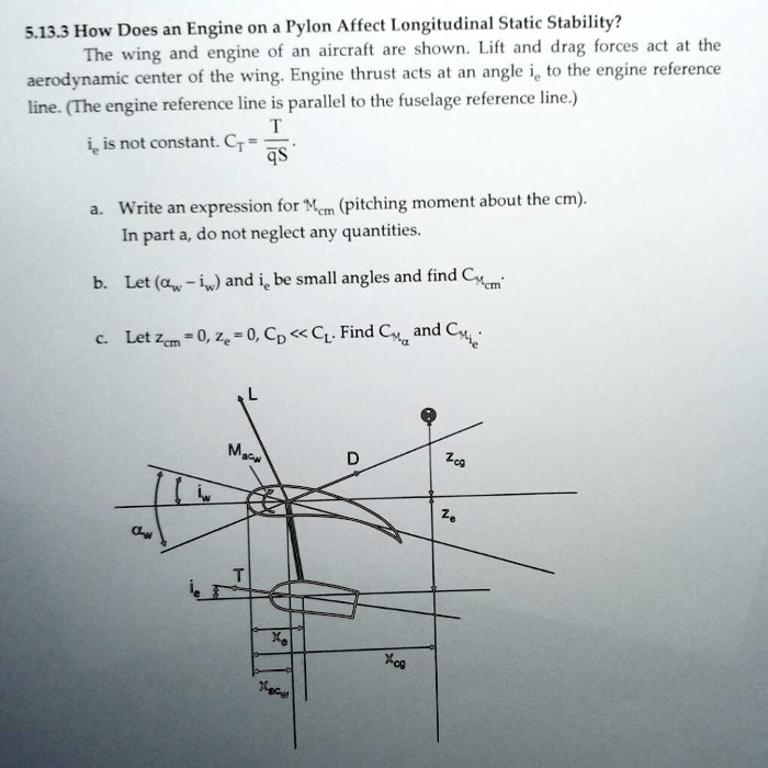 5133 how does an engine on a pylon affect longitudinal static stability ...