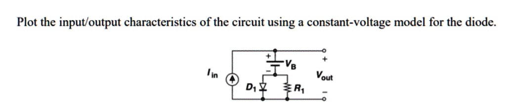 VIDEO solution: Plot the input/output characteristics of the circuit ... VIDEO solution: Plot the input/output characteristics of the circuit ...