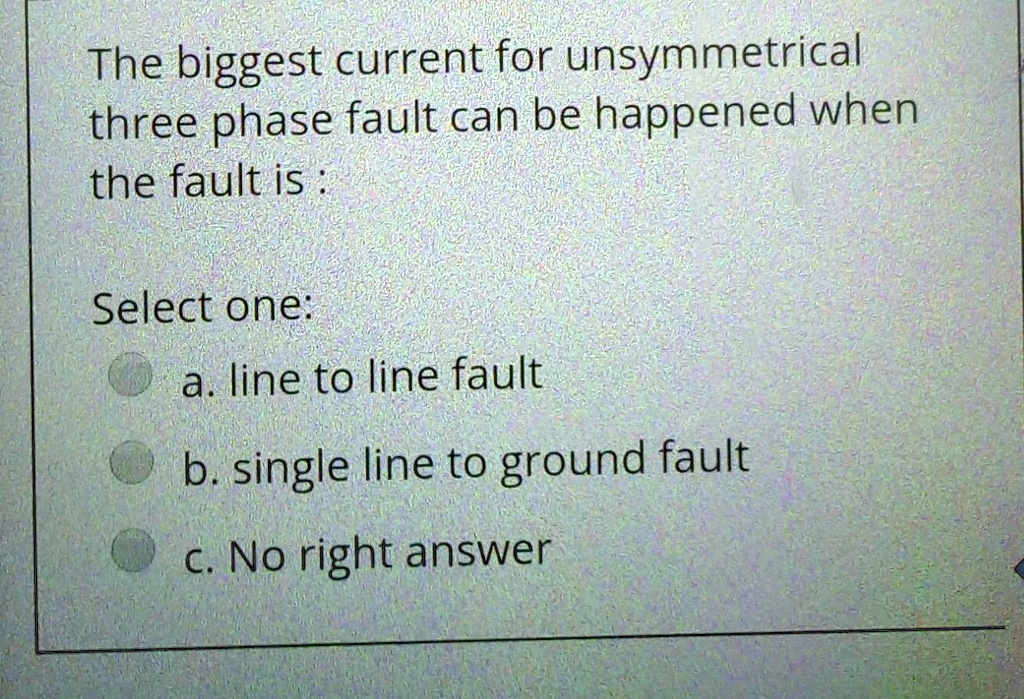 Solved Please Hurry Up The Biggest Current For Unsymmetrical Three