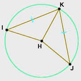 In circle H, Arc IK is congruent to Arc JK, mArc IK = (11x + 2)Â°, and ...
