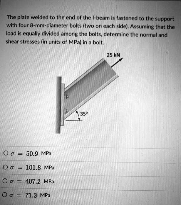 the plate welded to the end of the beam is fastened to the support with ...