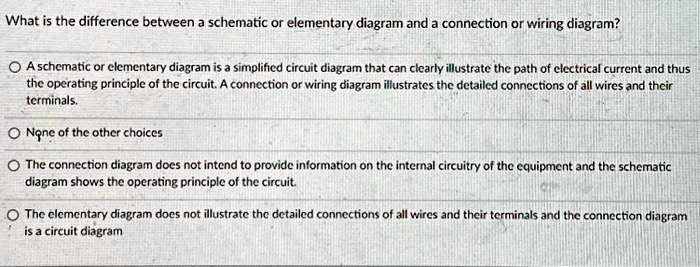 What is the difference between a schematic or elementary diagram and a ...