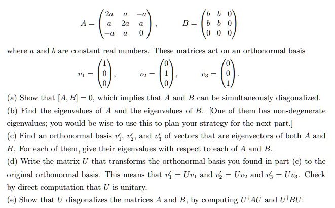 SOLVED: Consider the following Hermitian matrices: I understand parts ...
